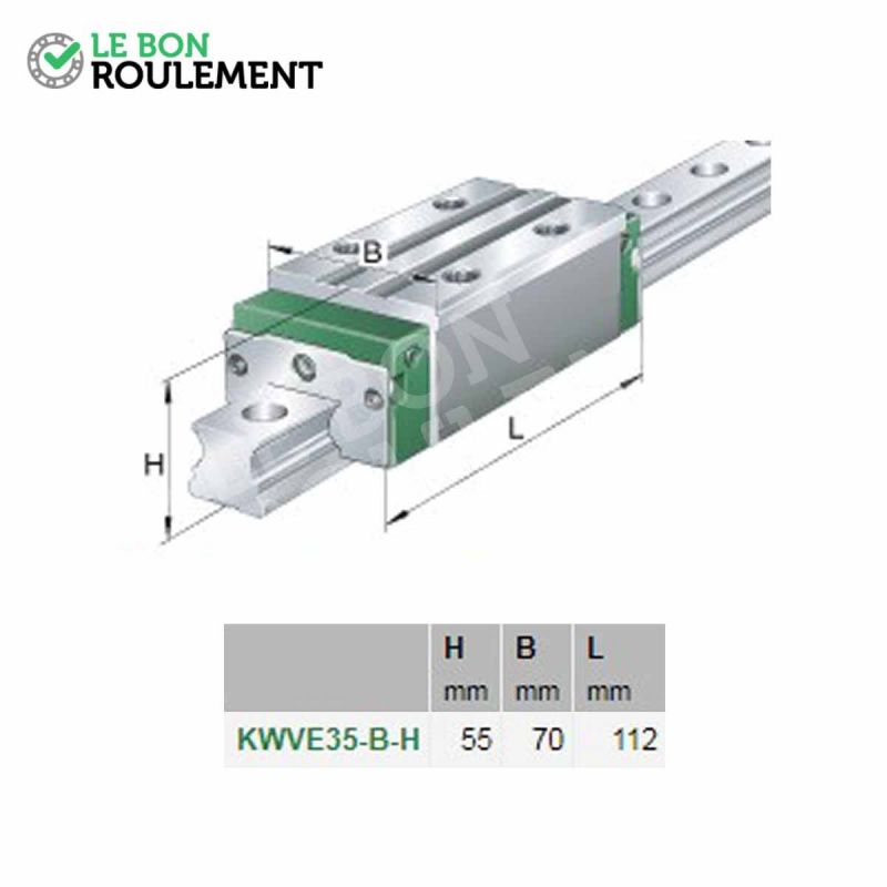 Chariot de guidage KWVE35-B-H-G3-V1-INA | Le Bon Roulement