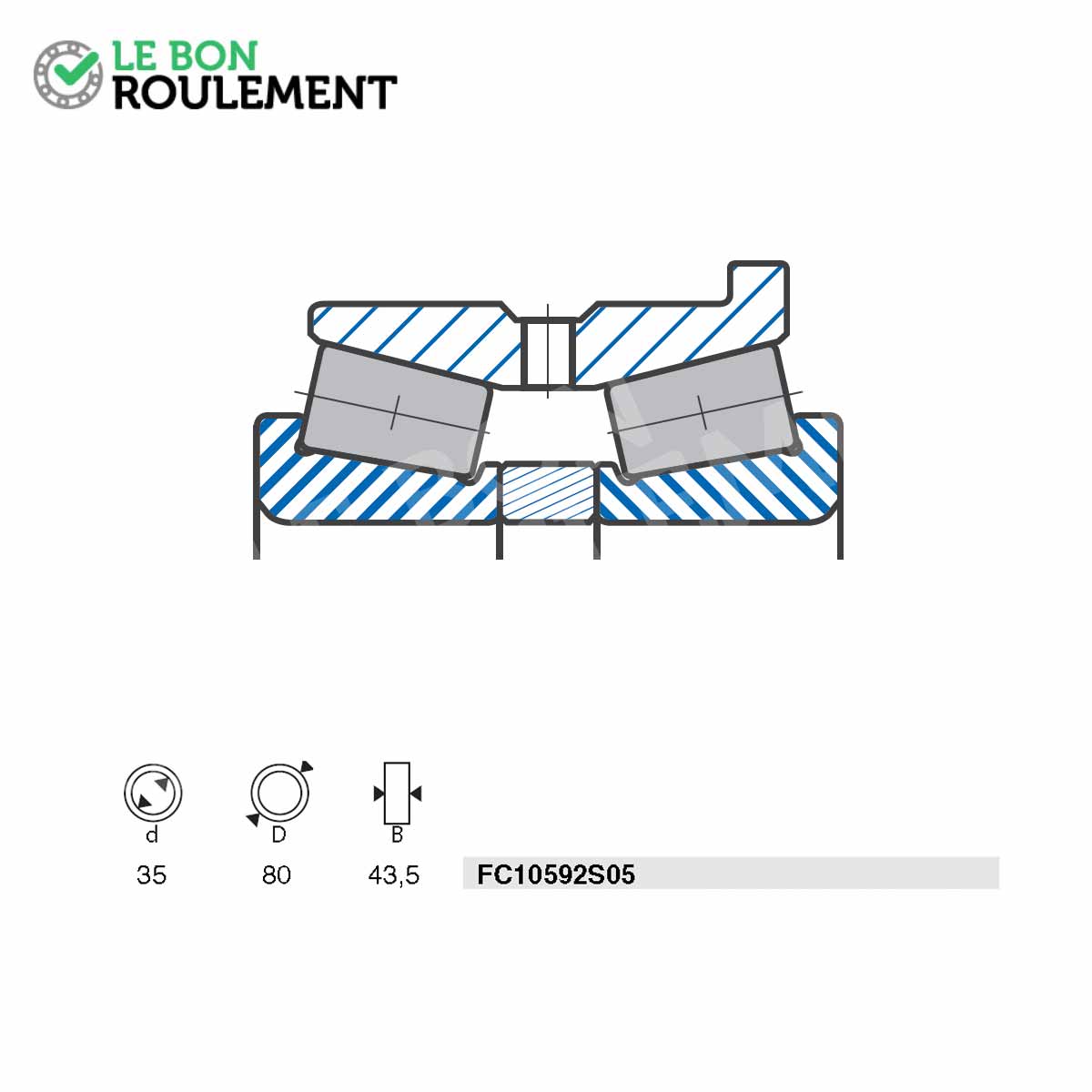 Roulement à billes FC10592S05-SNR | Le Bon Roulement